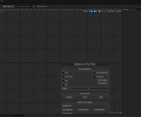 Artstation Editor Utility Widget Unreal Engine Debugging Tool