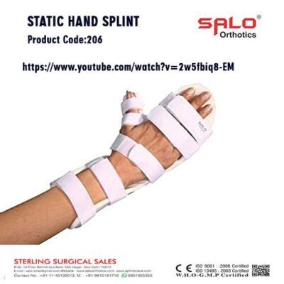 WHO Full Cock Up Hand Splint For Stroke Patients Salo Orthotics