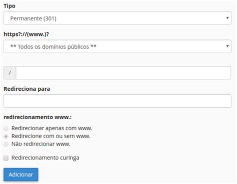 Como Criar Um Redirecionamento De Domínio No Cpanel Central De Ajuda