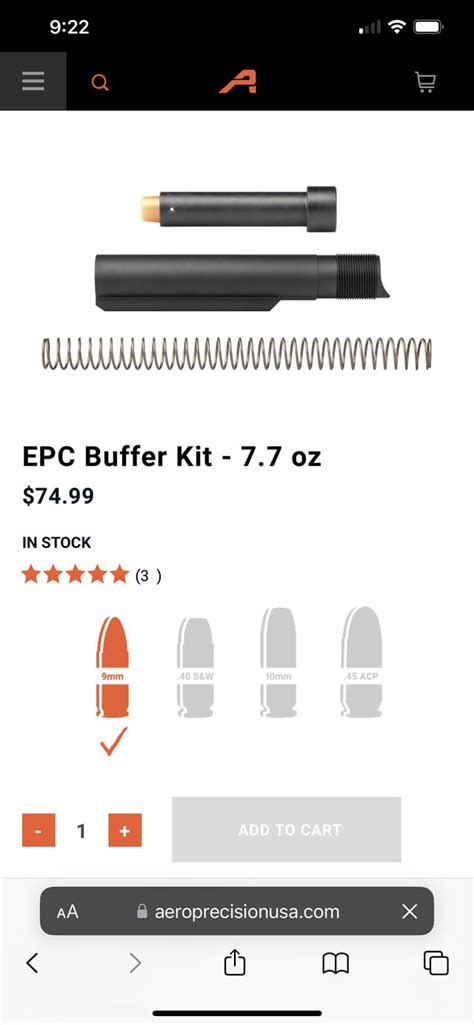 Anyone Know The Actual Length Of The Epc Buffer Tube Raeroprecision