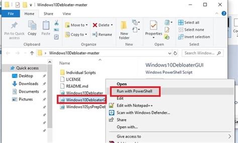Remove Windows 10 Bloatware With Windows10debloater