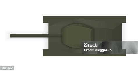 위에서 군사 탱크 보기의 실루엣입니다 벡터 일러스트 레이 션 군대에 대한 스톡 벡터 아트 및 기타 이미지 군대 군사 날씨 Istock