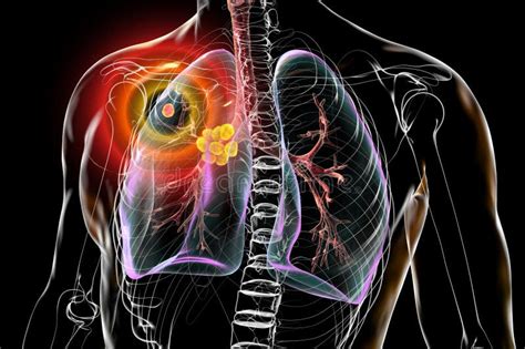 Primary Lung Tuberculosis 3d Illustration Stock Illustration