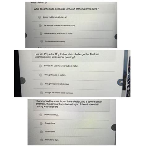 Solved Points What Does The Nude Symbolize In The Art Of Chegg