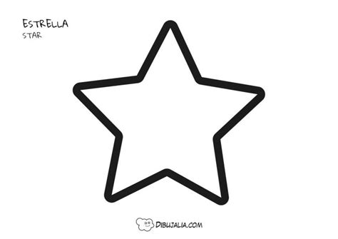 Silueta De Estrella Para Decorar Dibujo 1217 Dibujalia