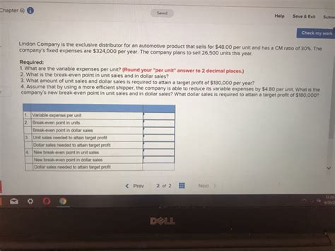 solved chapter 6 saved help save and exit subm check my work