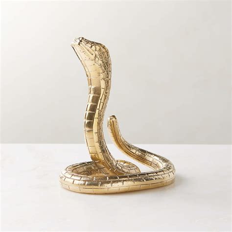 Wyatt Modern Brass Snake Bookenddoorstop Reviews Cb2 Canada