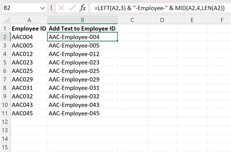 Excel How To Add Text In The Middle Of A Cell