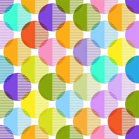 Premium Vector Seamless Geometric Pattern With Circles For Texture Textiles And Simple Backgrounds