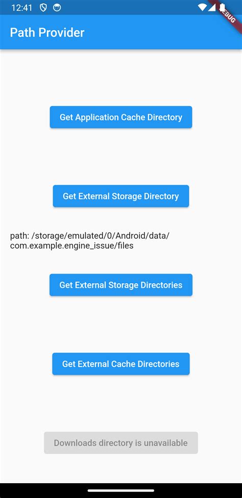 Pathprovider If Download Folder Is Not Present Getexternalstoragedirectory Doesnt Return