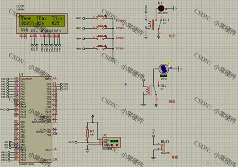 Proteus仿真实例基于stm32单片机的温度报警控制系统（仿真文件程序）24 32f 15stm32的ds18b20仿真 Csdn博客