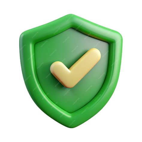 3d Shield Checkmark Icon 3d Shield Checkmark Symbol 3d Shield Checkmark Photo Premium Ai