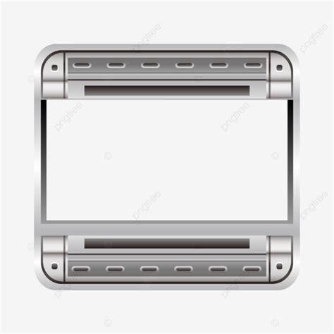 Vintage Silver Electronic Device Emulation Electrical Border Vintage Classical Silver Png And
