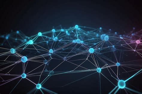 Premium Photo An Abstract Node Network Background Image