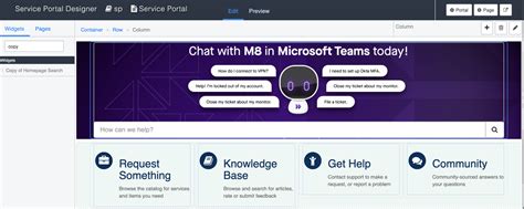 ServiceNow SSP Banner Link To The Moveworks Bot