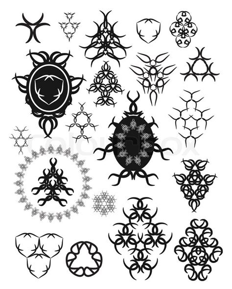 Vector Gothic Patterns And Frames Stock Vector Colourbox