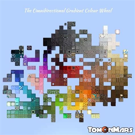 1 21 Minecraft Gradient Color Wheel For Block Palettes [schem] Minecraft Map