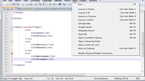 Html5 Css3 Lesson 11 Tables Youtube
