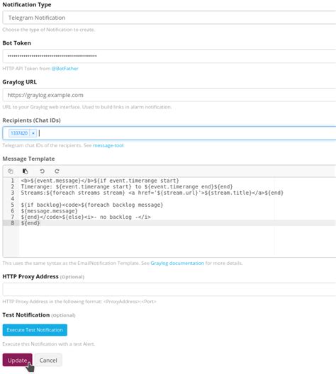 telegram notification plug ins graylog community