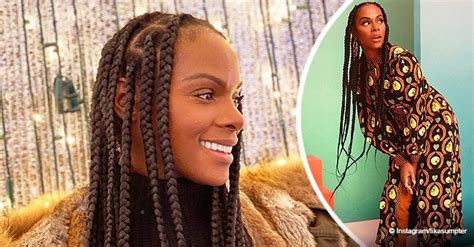 Tika Sumpter From Mixed Ish Strikes A Pose In Long Printed Top And Her