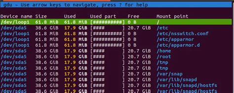 How To Install And Use Gdu Disk Usage Analyzer On Ubuntu 2004