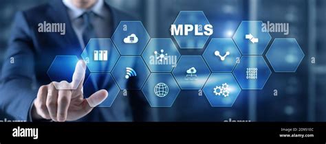 Mpls Multiprotocol Label Switching Routing Telecommunications Networks Concept On Virtual