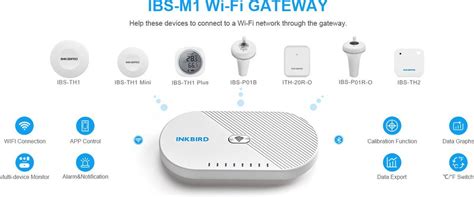 Inkbird Ibs M1 Wifi Gateway Temperatuur Vochtigheidssensor Ondersteunt