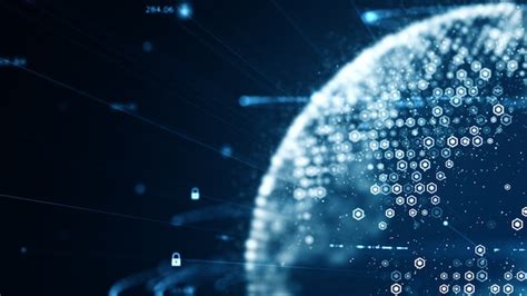 Premium Photo Technology Data Binary Code Network Conveying