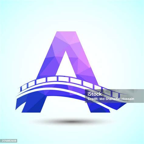 다리 기호가 있는 초기 알파벳 A 추상 다리 로고 디자인 템플릿입니다 건설업과 회사 정체성을 위한 로우 폴리 로고 0명에 대한 스톡 벡터 아트 및 기타 이미지 Istock