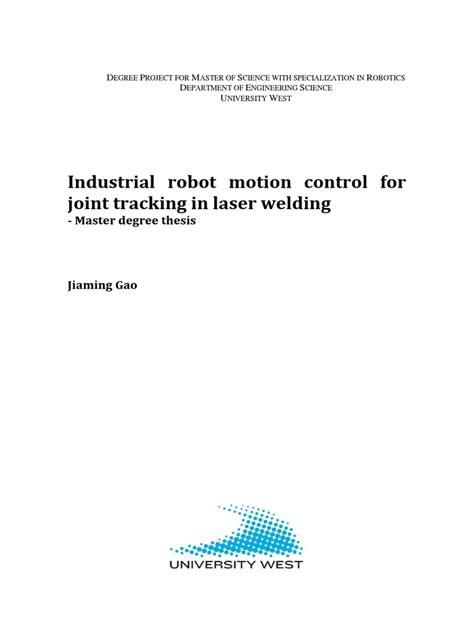 industrial robot motion control pdf construction welding