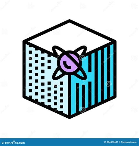 Materials Quantum Technology Color Icon Vector Illustration Stock Illustration Illustration Of