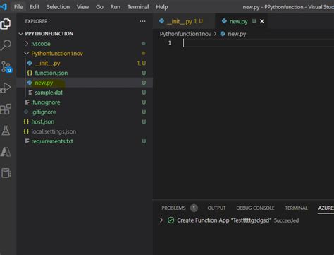 Azure Functions Python Developing And Deploying Azure Function
