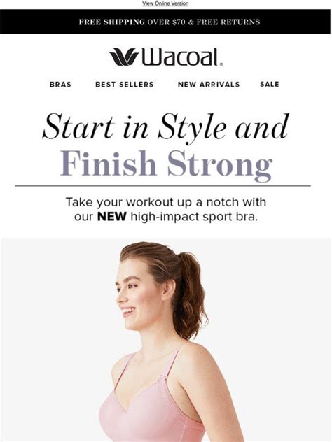 Wacoal Our New Sport Bra For High Impact Activities Milled