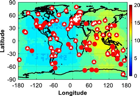 Distribution Of The Selected Gnss Tracking Stations For Bds 3 Satellite