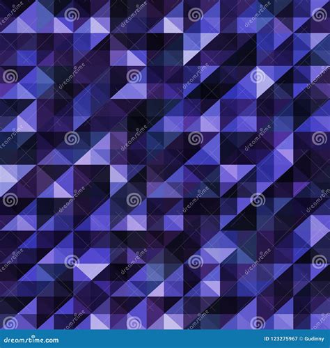 Purple Triangle Seamless Pattern Stock Vector Illustration Of Geometry Polygonal 123275967