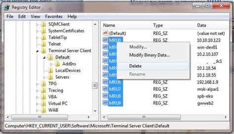 Microsoft Windows Clear RDP Connections History HeelpBook