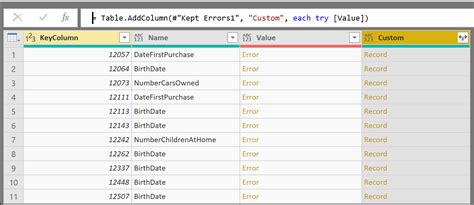 Exception Reporting In Power Query And Power Bi Part 2 Catching Error Rows For All Columns In