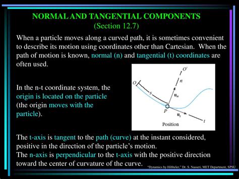 Ppt Curvilinear Motion Normal And Tangential Components Powerpoint Presentation Id 4816840
