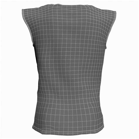 Funny Sleeveless T Shirt 3d Model 39 C4d Fbx Max Obj Free3d