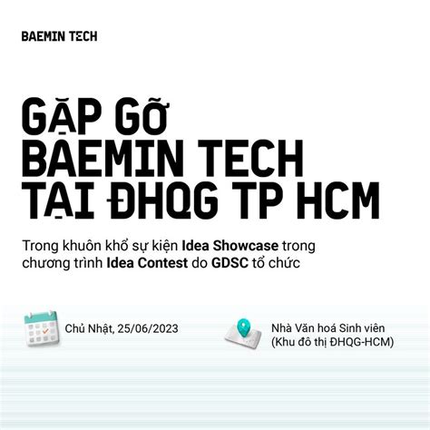 Thu Tran On Linkedin GẶp GỠ ĐỘi NgŨ Baemin Tech And Baemin Careers TẠi BuỔi Chung KẾt Gdsc Idea