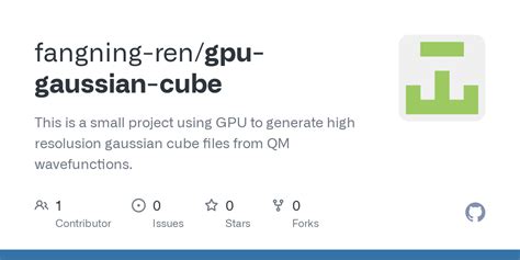 Github Fangning Rengpu Gaussian Cube This Is A Small Project Using Gpu To Generate High