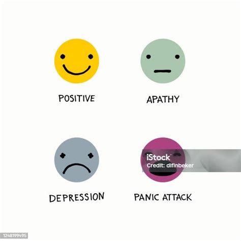 평평한 스타일의 정신 건강 벡터 로고 양수 아이콘입니다 무관심 아이콘 우울증 아이콘 공황 공격 아이콘 0명에 대한 스톡 벡터 아트 및 기타 이미지 Istock