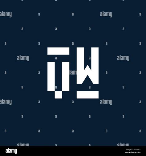 VW Initial Monogram Logo With Geometric Style Design Ideas Stock Vector Image Art Alamy