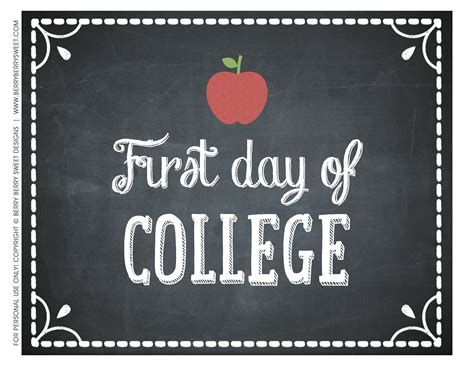 College Sign