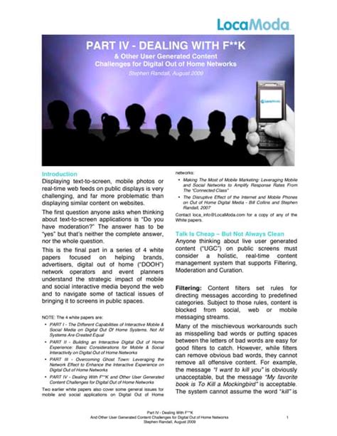 white paper part 4 dealing with fk pdf