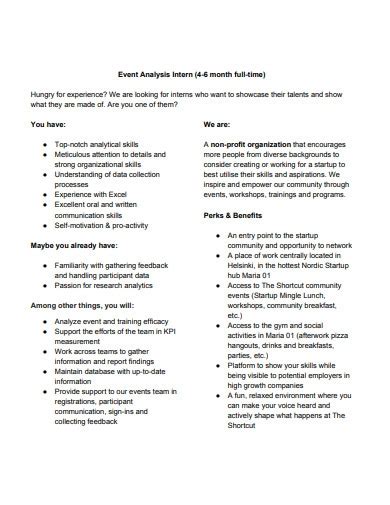 10 Event Analysis Examples To Download