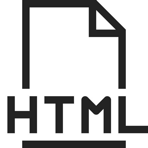 Extension File Format Html Document File Format Icon Free Download