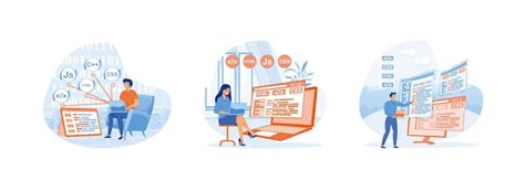 ingeniero de software programador y codificación de sitios web o