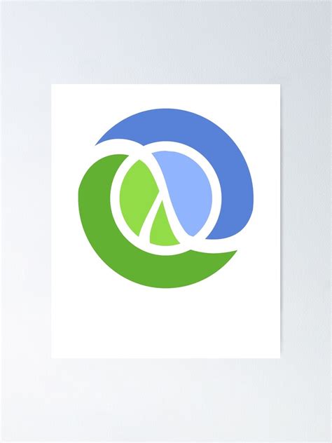 Clojure Programming Language Cut Out Logo Sweatshirt Poster For Sale