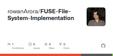 github rowanarora fuse file system implementation